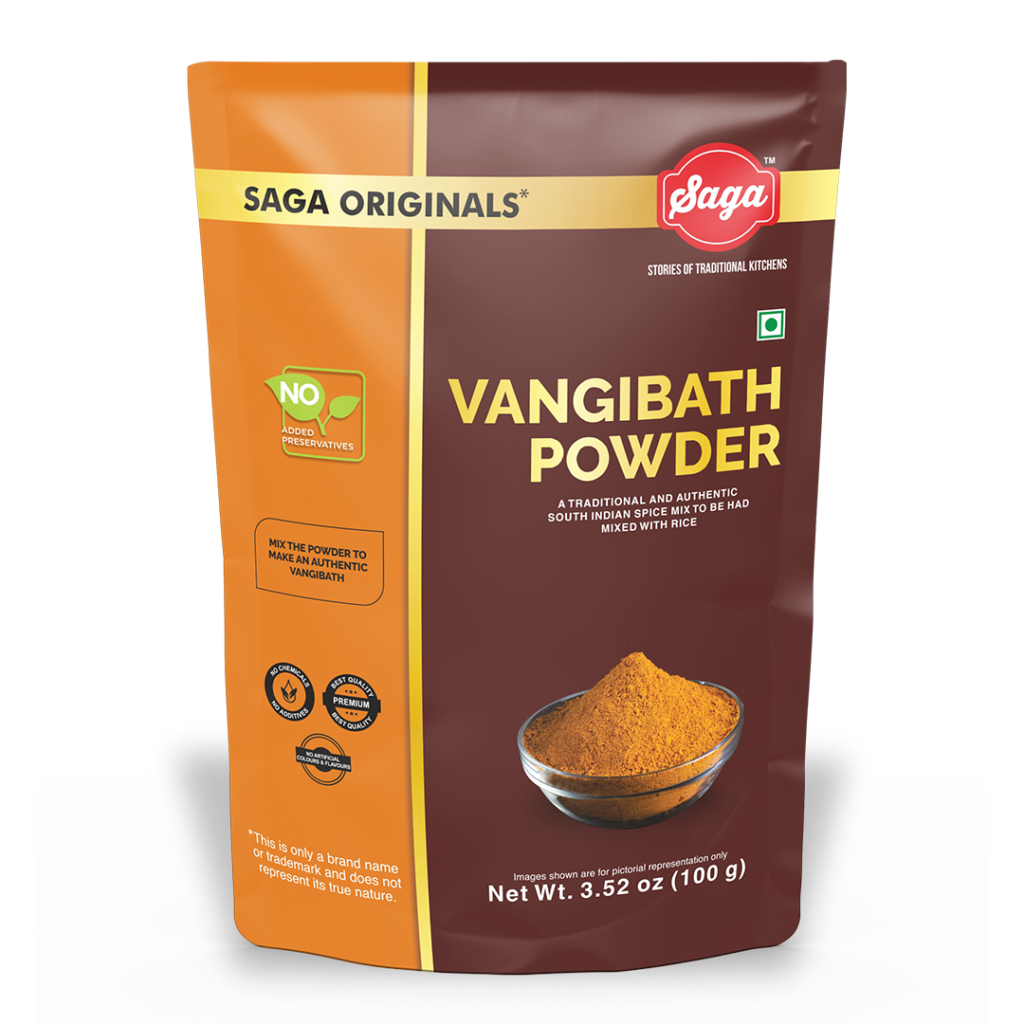 Buy Vangi Bath (Brinjal/Egg Plant Rice) Powder Online | Saga Foods
